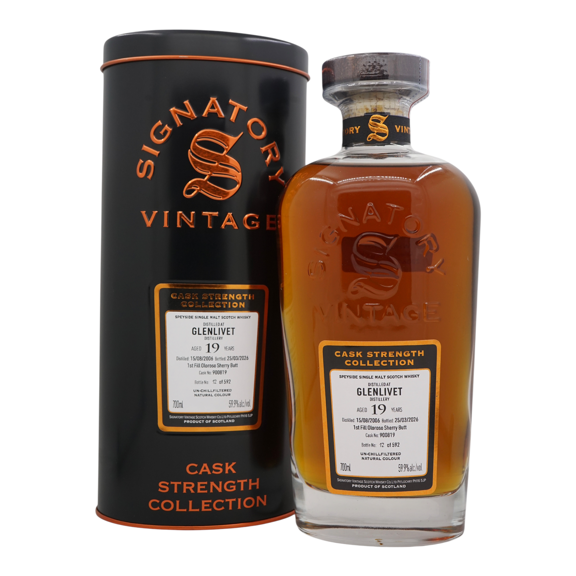 Glenlivet 2006/2026 19 Year Old Cask Strength Collection Signatory Vin ...