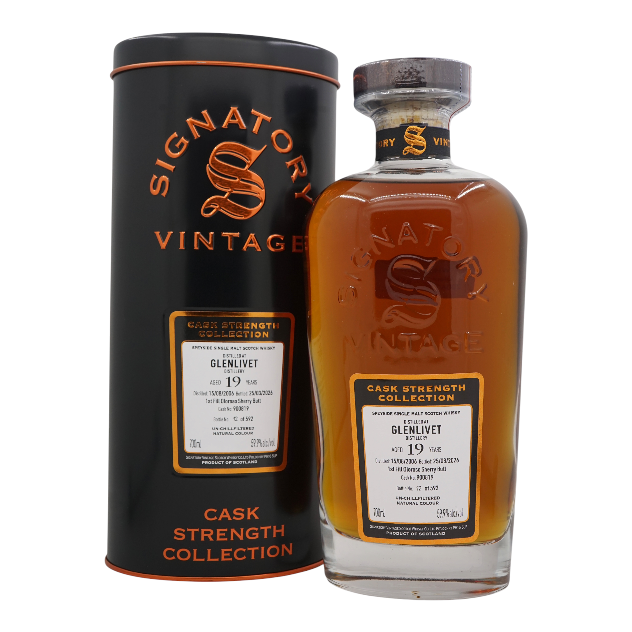 Glenlivet 2006/2026 19 Year Old Cask Strength Collection Signatory Vin ...