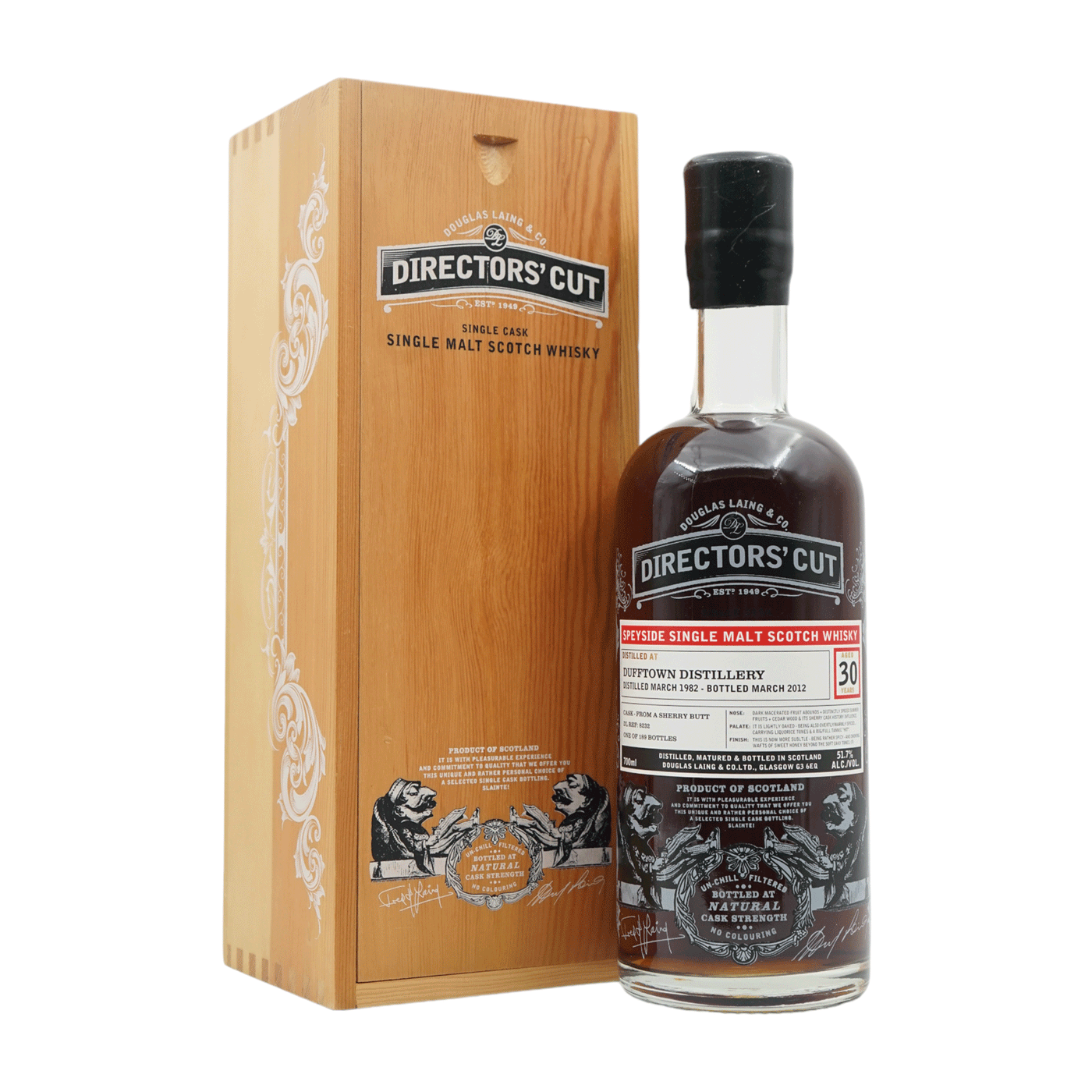 Dufftown 1982/2012 30 Year Old Directors' Cut Douglas Laing #8232 | Gommone